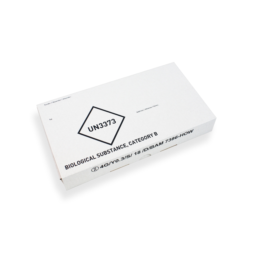 Boîte Carton Envoi Postal UN3373 129 mm x 240 mm Blanc